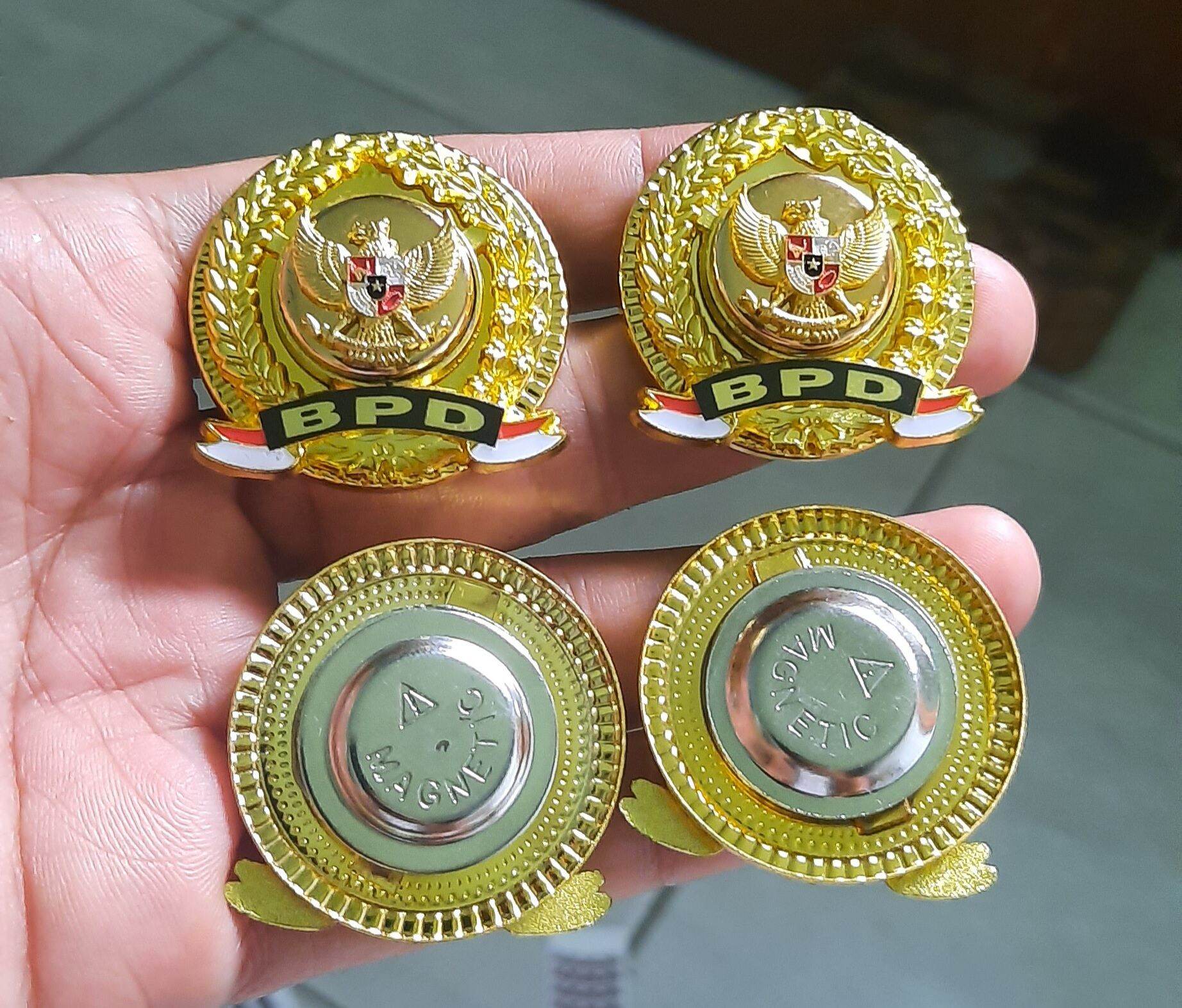 PIN BPD ~ LENCANA BPD MODEL MAGNET KUNINGAN TEBAL MENGKILAT | Lazada Indonesia