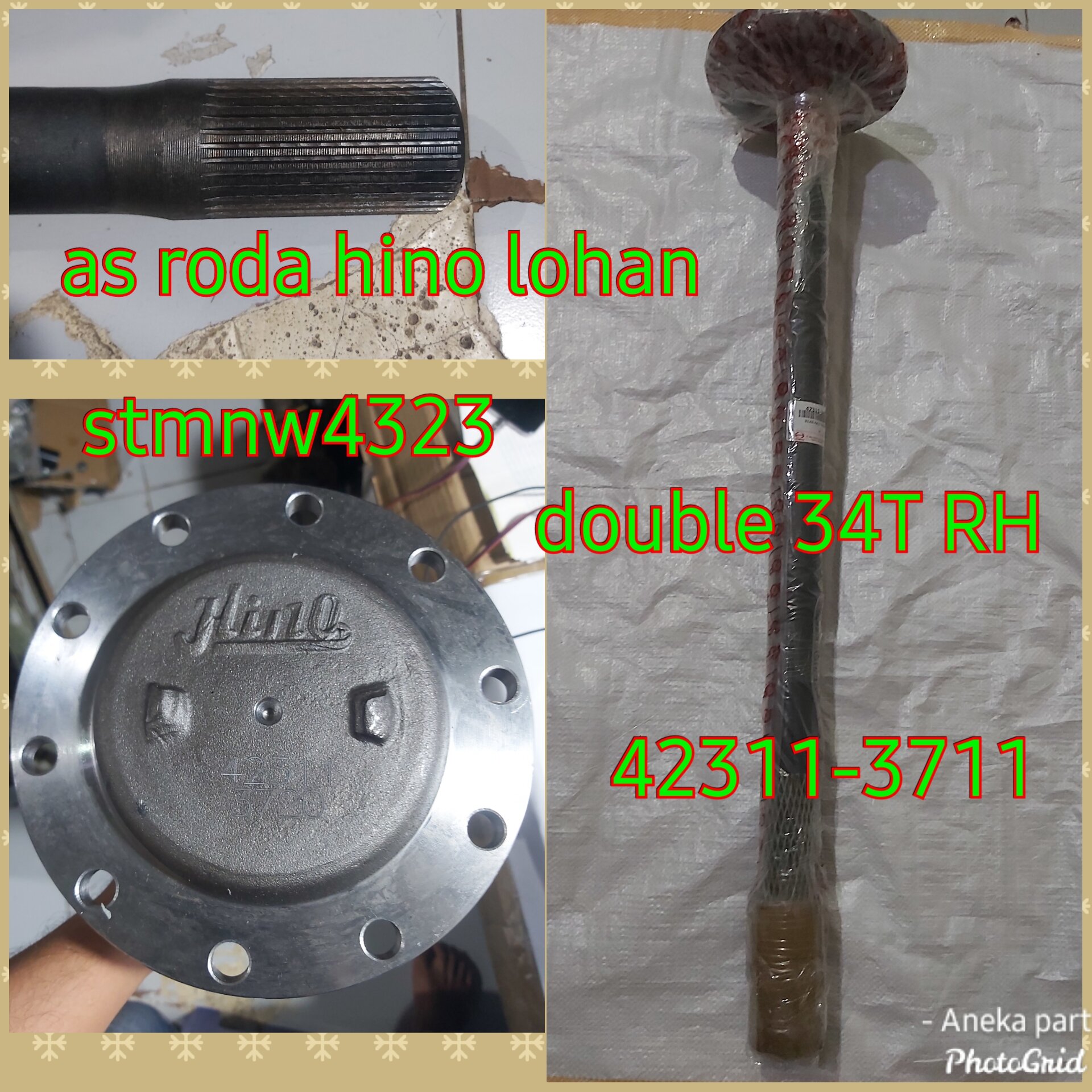rear axle shaft as roda hino lohan fm 260ti hino 500 suri 34 107cm ...