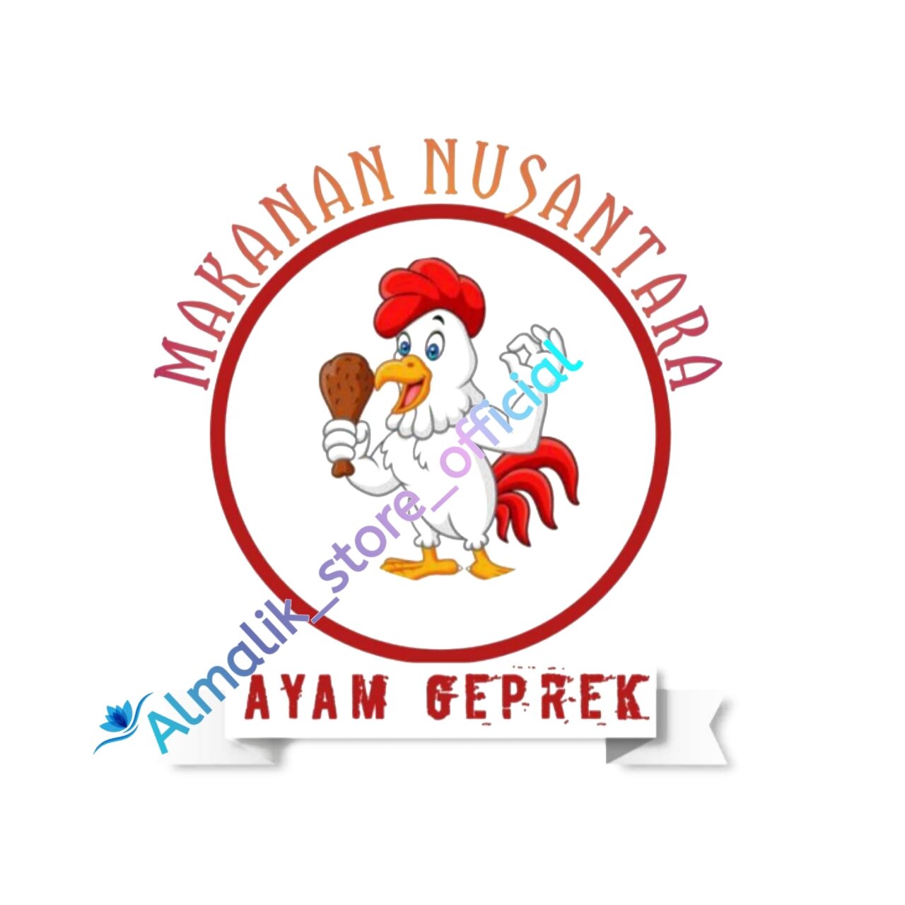 GRATIS DESAIN CETAK STIKER MAKANAN A3 LOGO PRODUK AYAM GEPREK JAJANAN ...