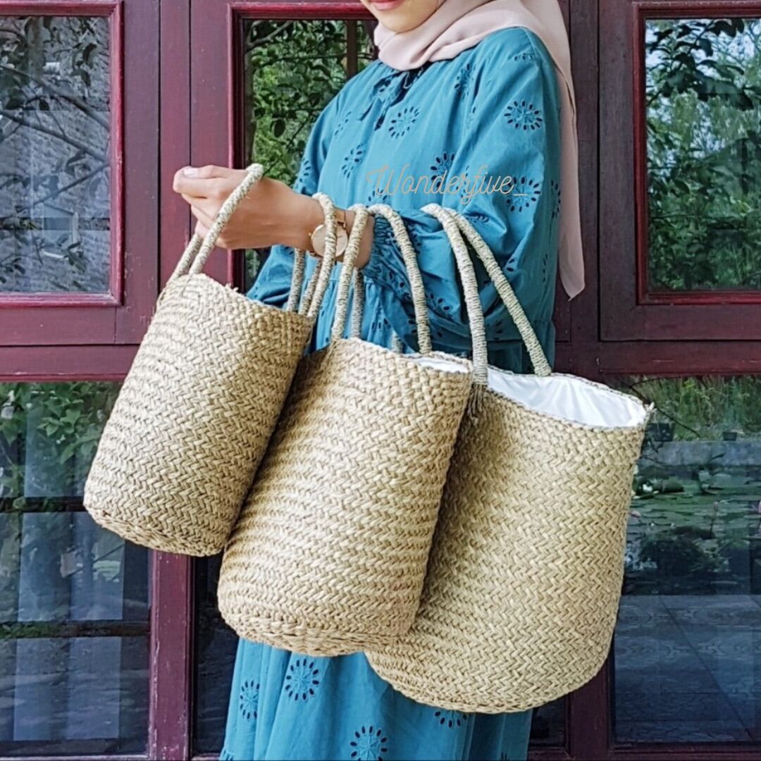 Tas Anyaman Kerajinan Mendong Pandan Etnik Tradisional Bali Bangkok ...