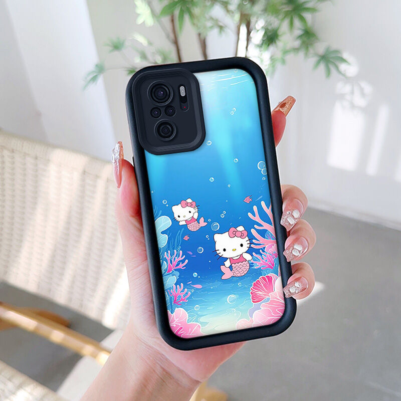 Casing hp Redmi Note 10S 10 POCO M5s 4G cewek Sea Cute Cats Silicone ...