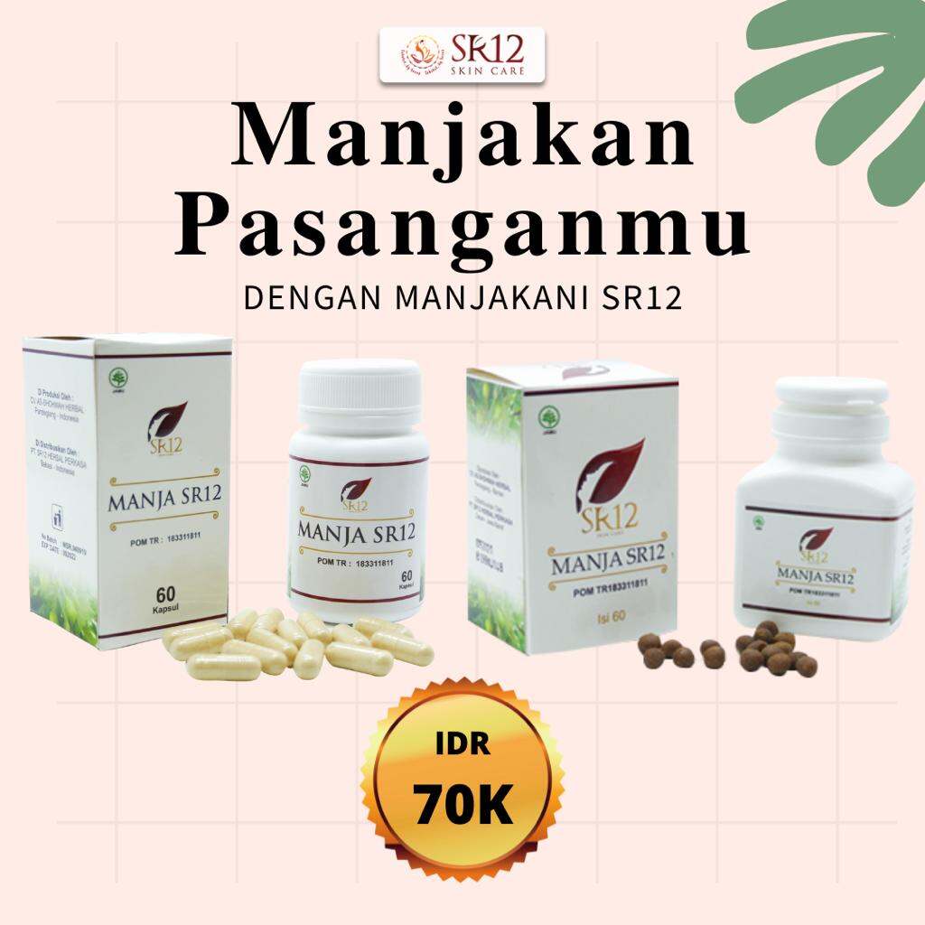 MANJA SARI ORIGINAL SR12 pil ( kapsul) isi 60 obat perawan lagi 100% ...