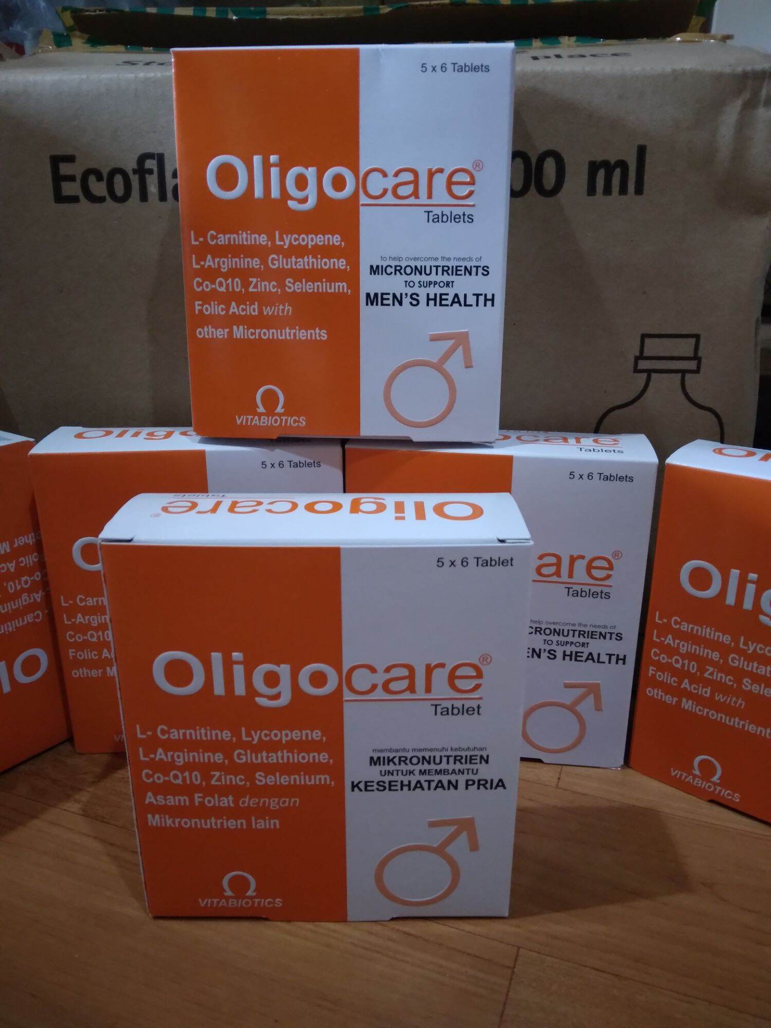 oligocare box isi 30 tablet suplemen vitamin kesuburan pria | Lazada ...
