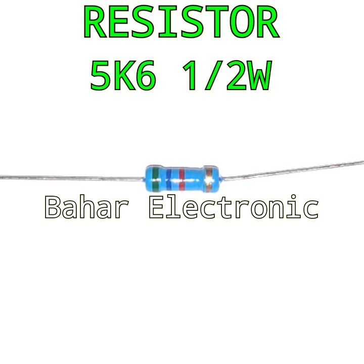 Resistor 5K6 1/2W per 4 biji | Lazada Indonesia