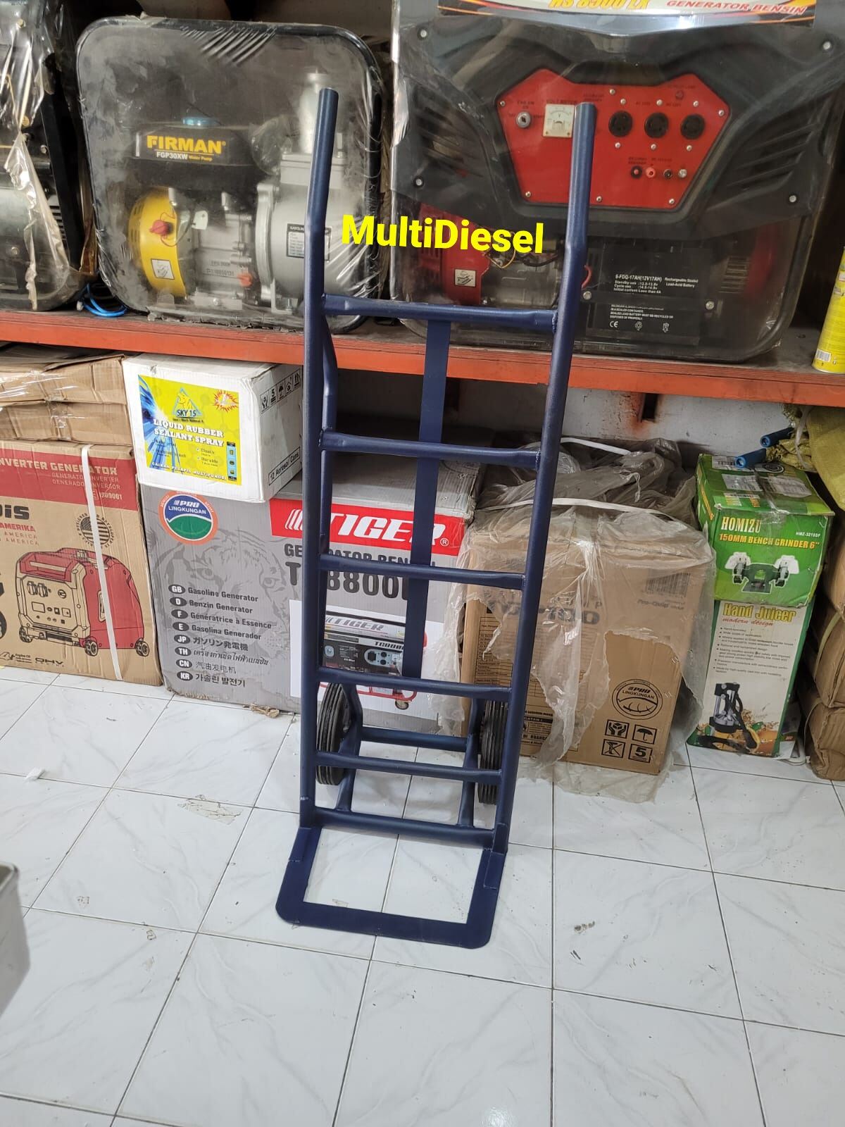 Troli trolley lori Barang Kapasitas 500kg Hand truck Dorong Barang ...