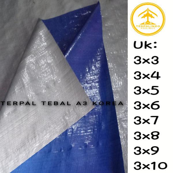 Terpal 3x3 - 3x10 meter. TEBAL A3 KOREA | Lazada Indonesia