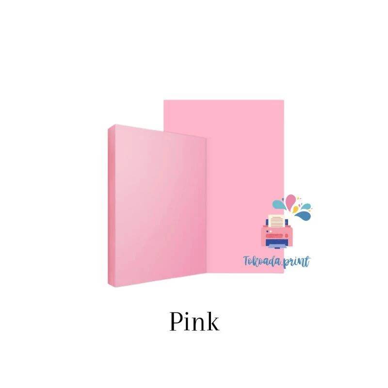[100 LEMBAR] KERTAS WARNA HVS F4 SIDU 70GSM KERTAS HVS PINK HIJAU BIRU ...