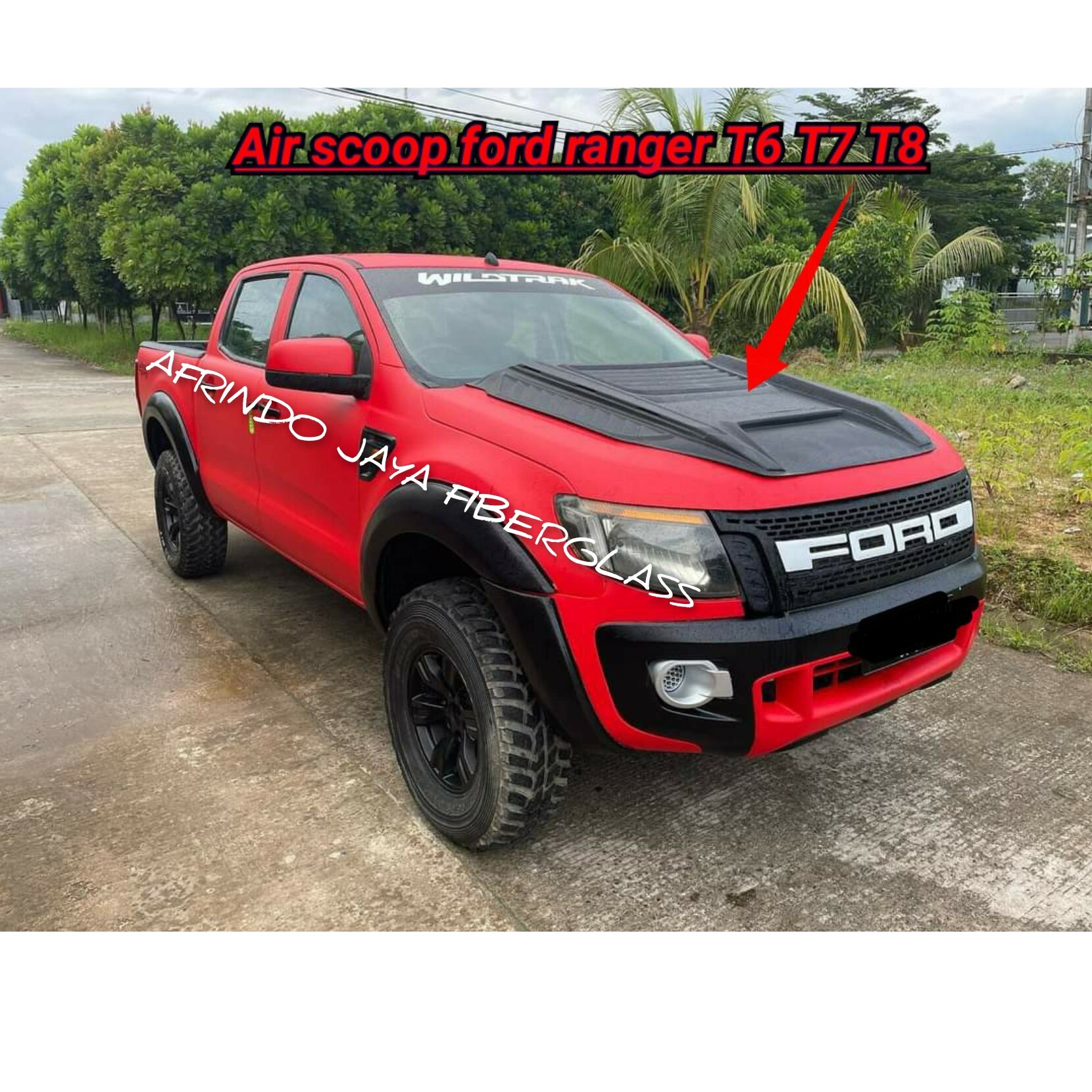 AIR SCOOP BONET SCOOP AKSESORIS FORD RANGER 2.2/3.2 T6 T7 T8 | Lazada ...