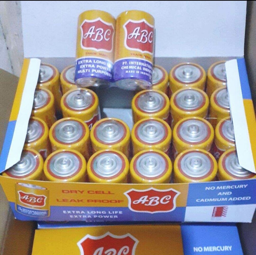 batu batre kuning ABC BESAR 1 box | Lazada Indonesia