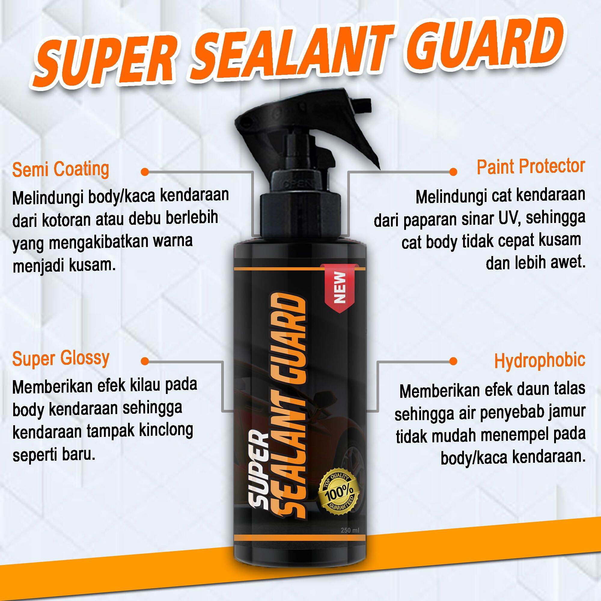 Super Sealant Guard / Pelapis Cat Kendaraan Dan Helm Agar Awet | Lazada ...
