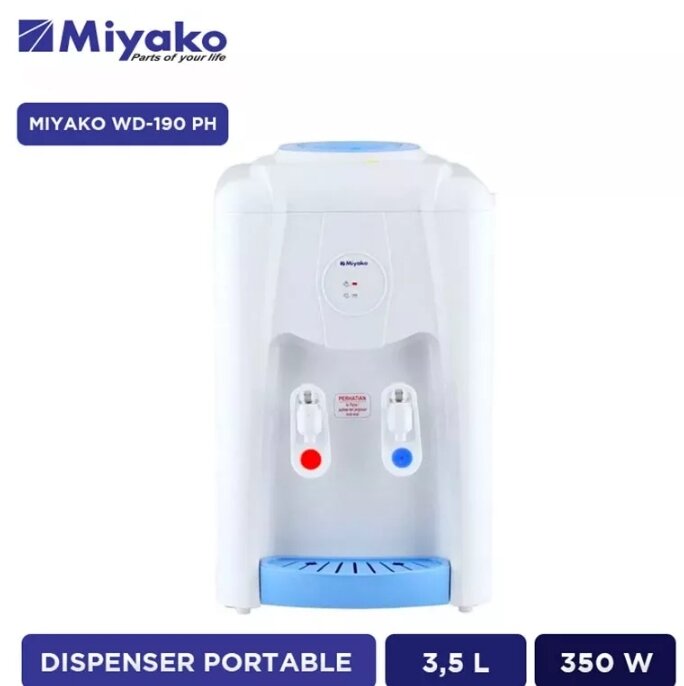 MIYAKO Water Dispenser Portable WD-190 PH - Putih Biru | Lazada Indonesia