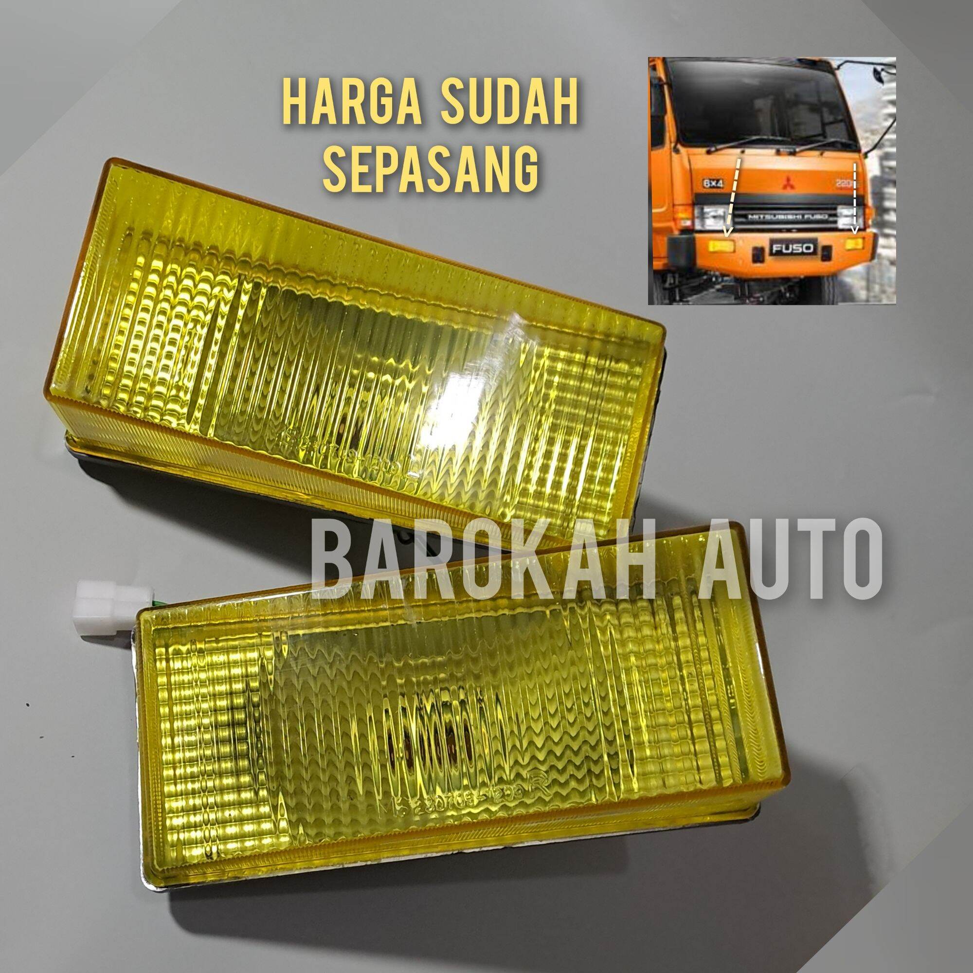 lampu sorot foglamp fuso fighter 190ps 220ps kuning harga sudah ...