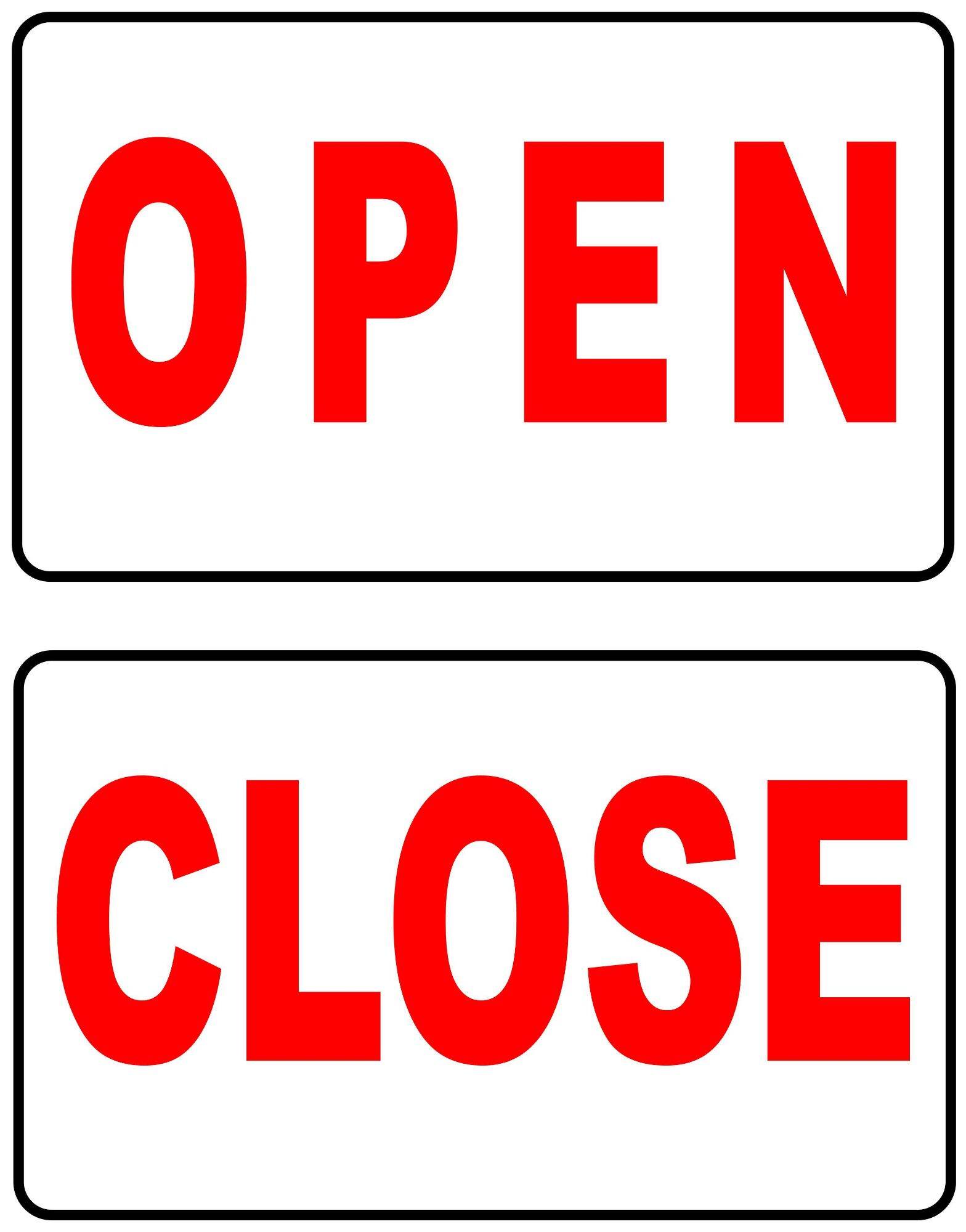 Papan Akrilik tulisan buka tutup open close murah (2 sisi) | Lazada ...