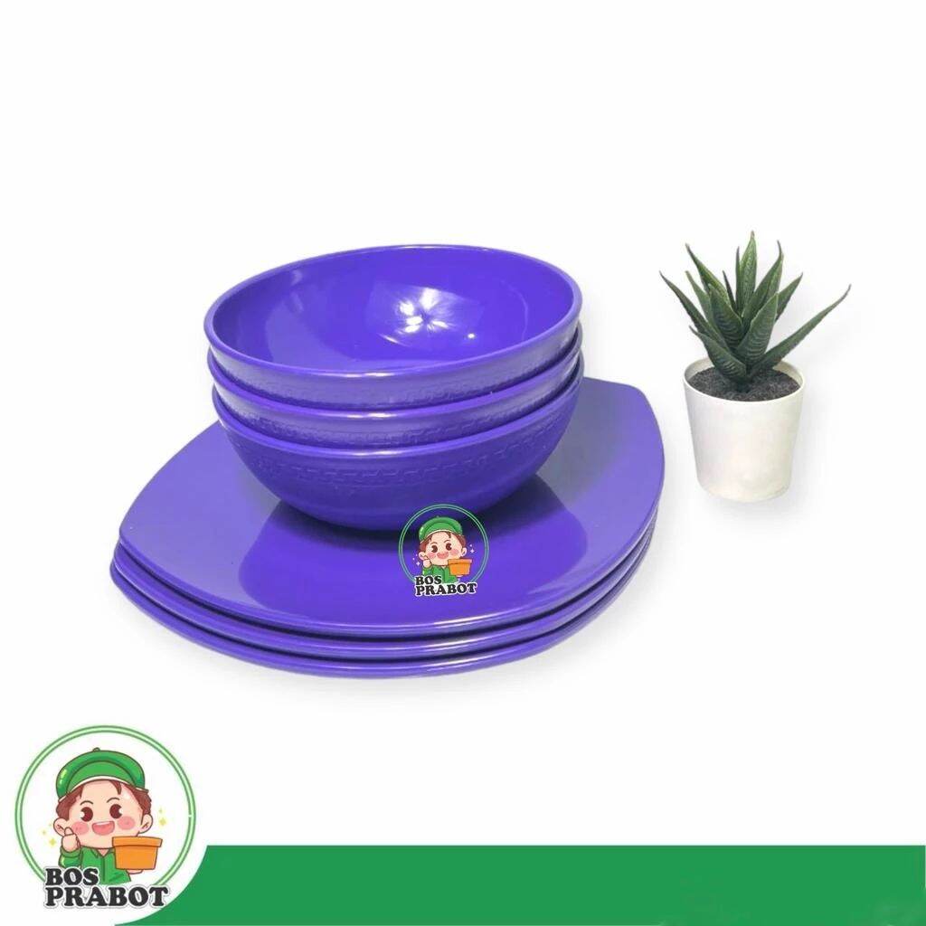 PIRING MELAMIN SET ISI 6 / PAKET PIRING DAN MANGKOK MELAMIN / PAKET ...