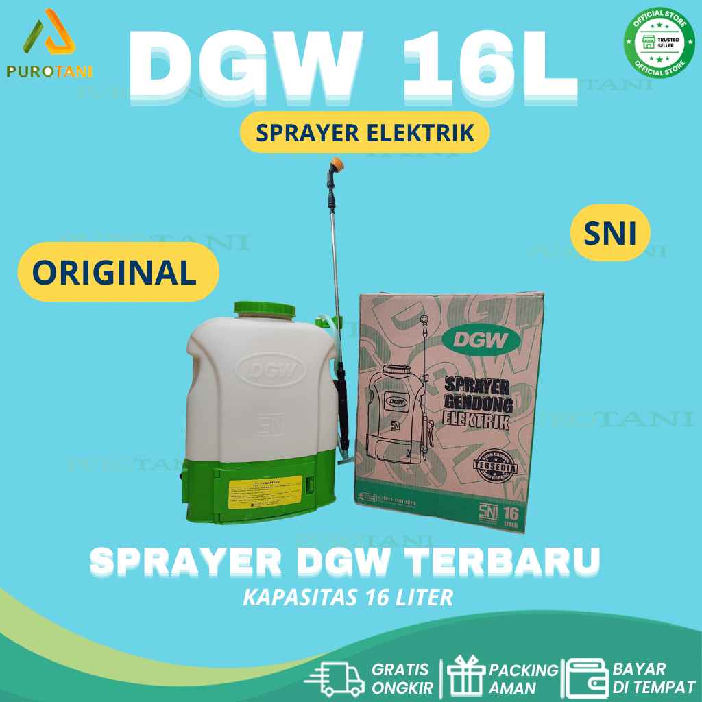 Tangki Semprot Sprayer Gendong Hama Elektrik Sprayer DGW 16L | Lazada ...