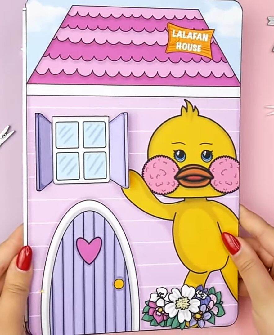 Mainan Bebek Viral Paper Duck LALAFAN SWEET HOME Quiet Book | Lazada ...