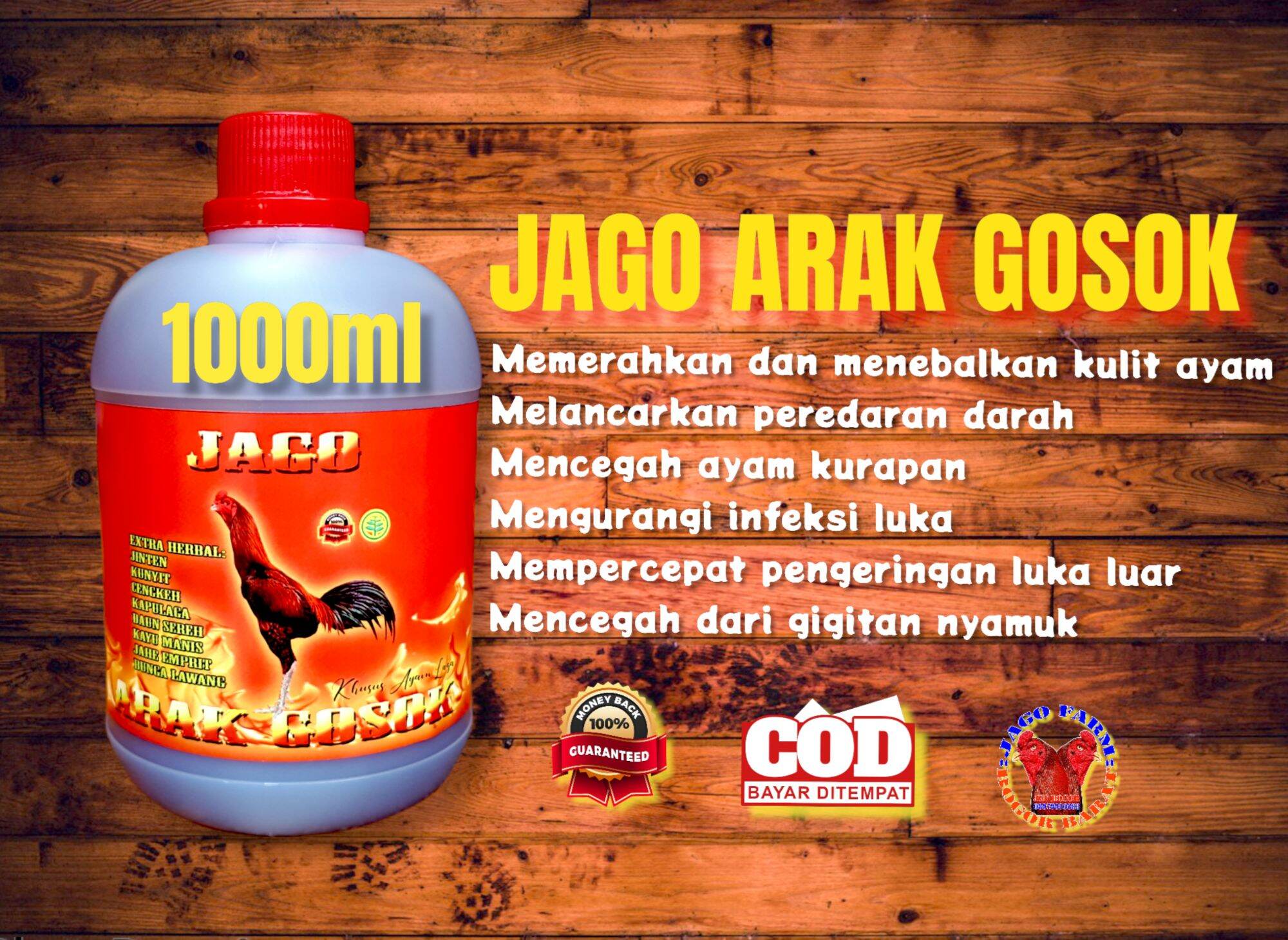 arak gosok ayam bangkok jago arak gosok 1 liter | Lazada Indonesia