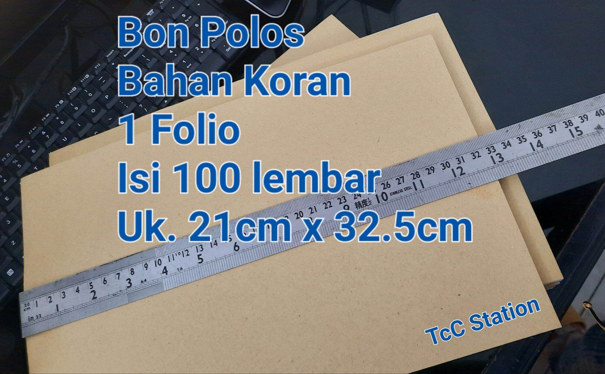 Nota KORAN Bon Polos 1 Folio Isi 100 lembar Ukuran 21cm x 32.5cm 1folio ...