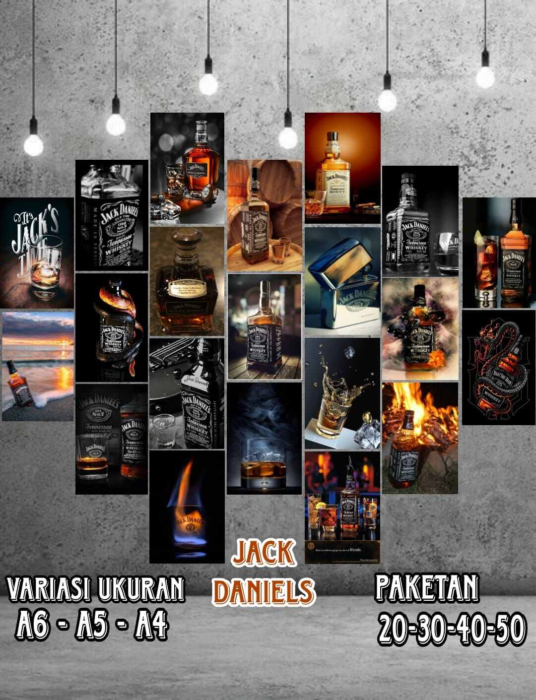 POSTER MOTIF JACK DANIEL 50 PCS/ POSTER DINDING AESTHETIC/ POSTER ...