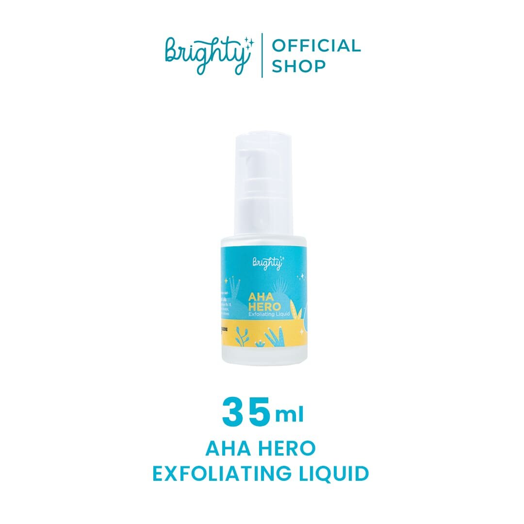 Brighty AHA HERO Exfoliating Liquid (Serum Pencerah Ketiak / Jerawat ...
