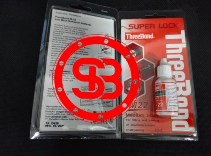 THREEBOND SUPER LOCK M22 / LEM BAUT / THREADLOCKER LOCTITE 243 10ml ...