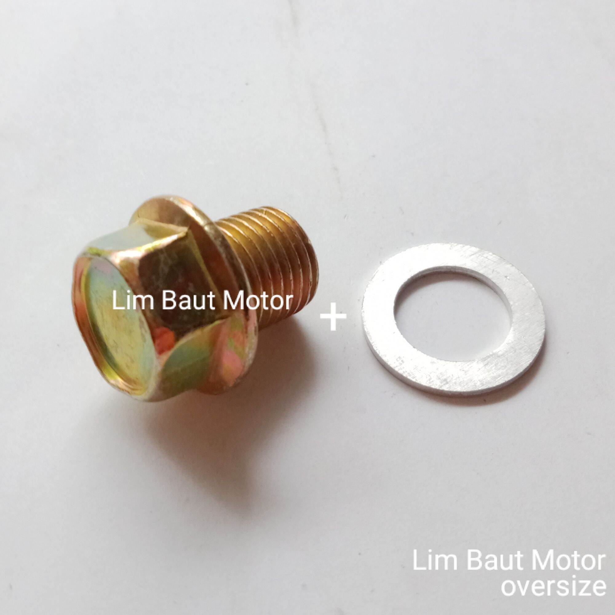 Lim Baut Motor baut oli oversize tutup oli bawah oversize + ring ( 1 ...