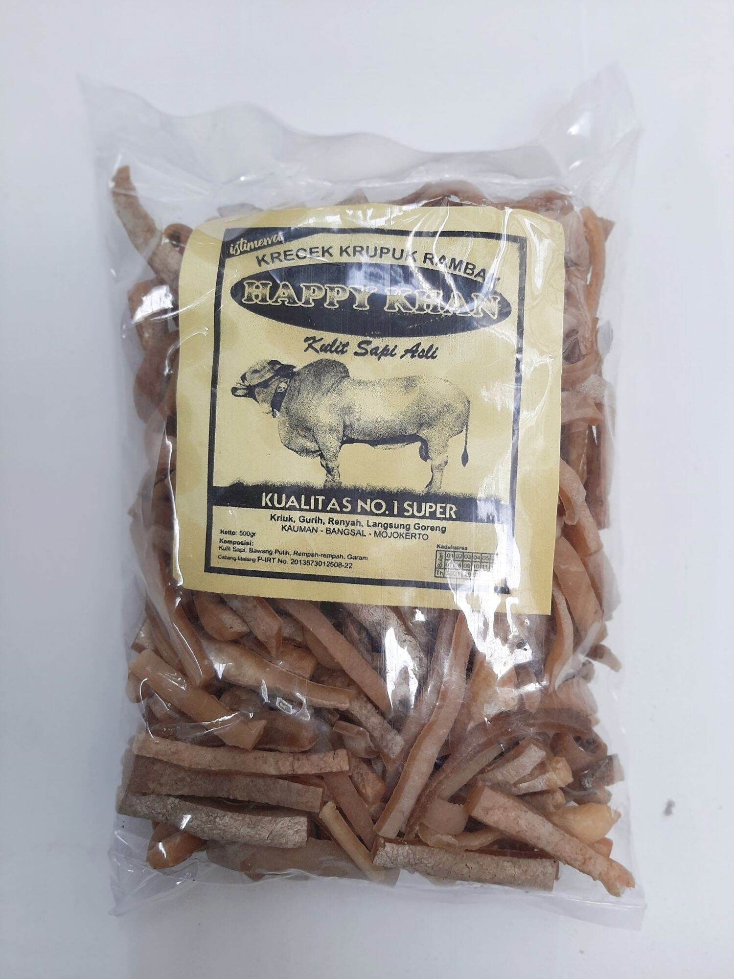 Krecek Rambak Kulit Sapi Stik Kecil 500gram / Krecek Krupuk Rambak Siap ...