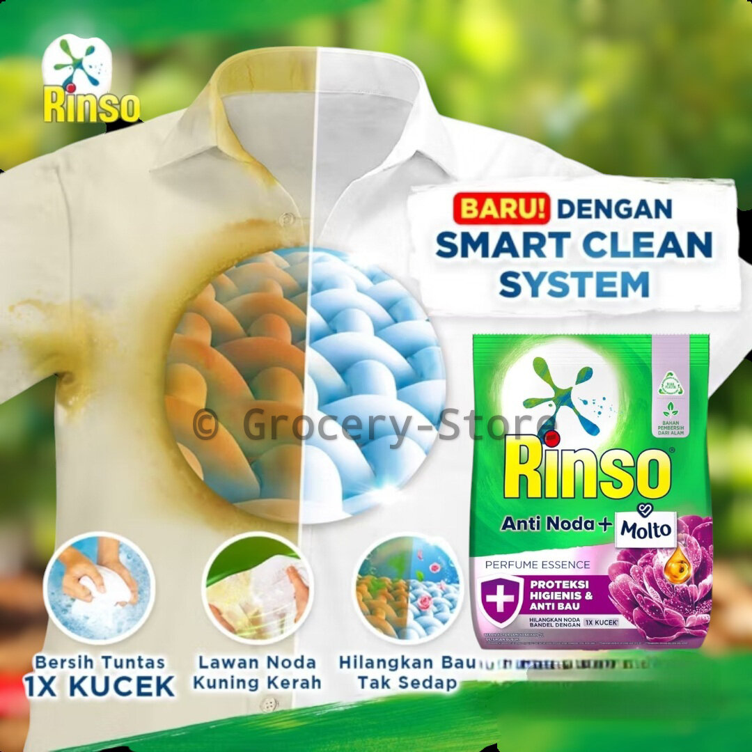 Rinso Detergent Bubuk Anti Noda+Molto Ungu 770gr | Lazada Indonesia