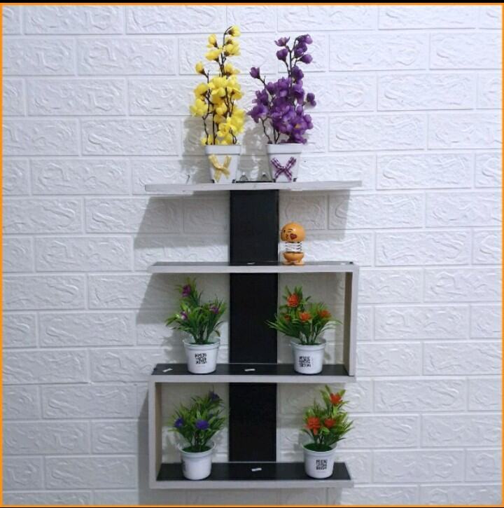 RAK DINDING MINIMALIS RAKITAN (MODEL S TOPI) | Lazada Indonesia