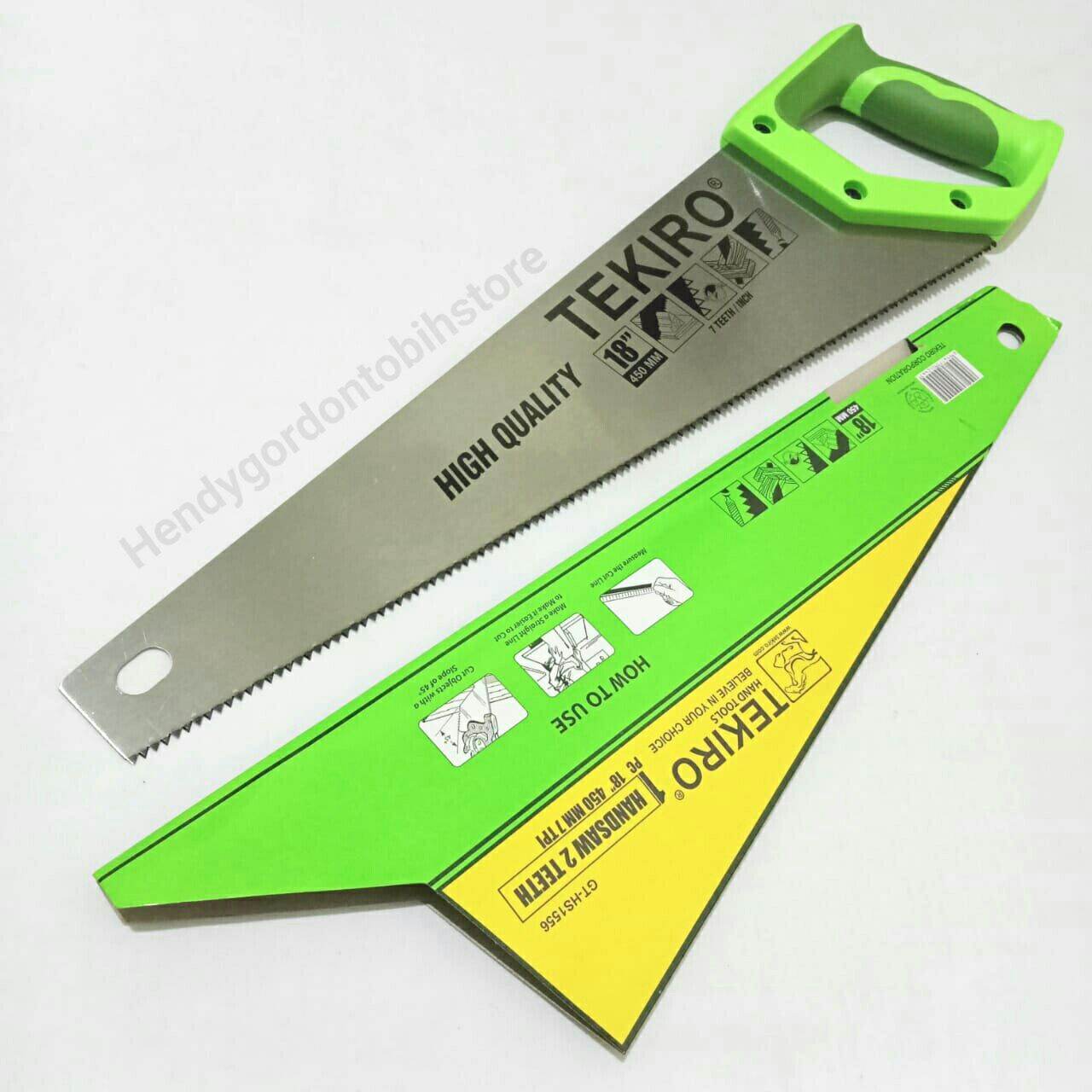 GERGAJI TANGAN 18 INCH GAGANG TPR 2 MATA TEKIRO GERAJI KAYU 18 HAND SAW ...