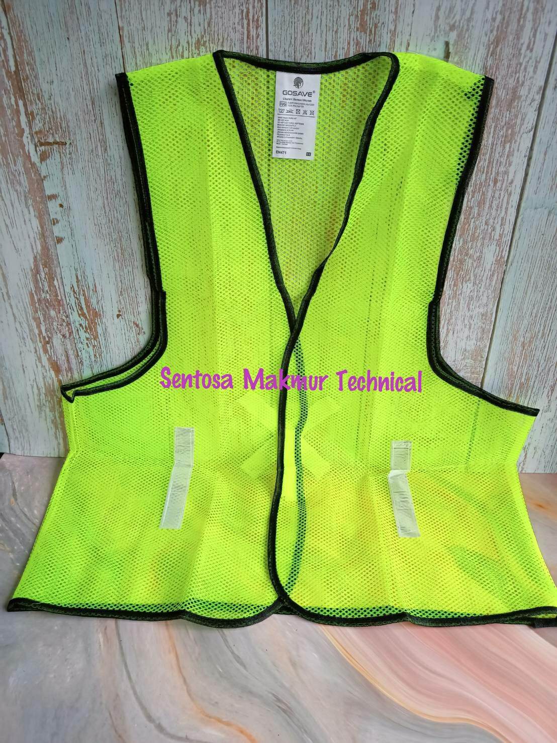 Rompi Jaring Jala Proyek Safety Vest Orange Hijau | Lazada Indonesia