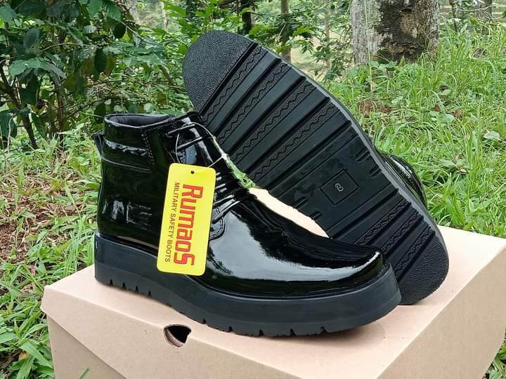 sepatu DINAS PDH kantoran outsole tebal 4-5 cm hitam kilap | Lazada ...