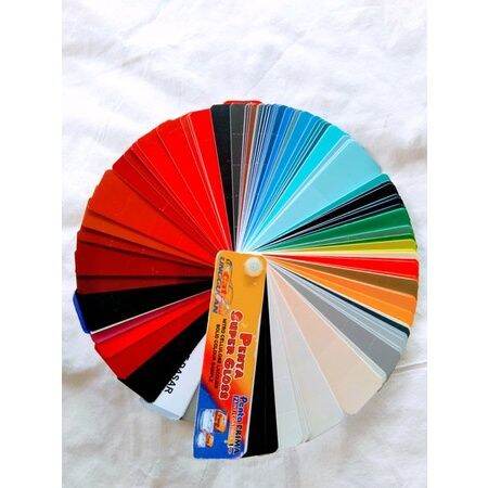 CONTOH - KATALOG - BROSUR WARNA PENTA SUPER GLOSS NC SOLID & METALLIC ...