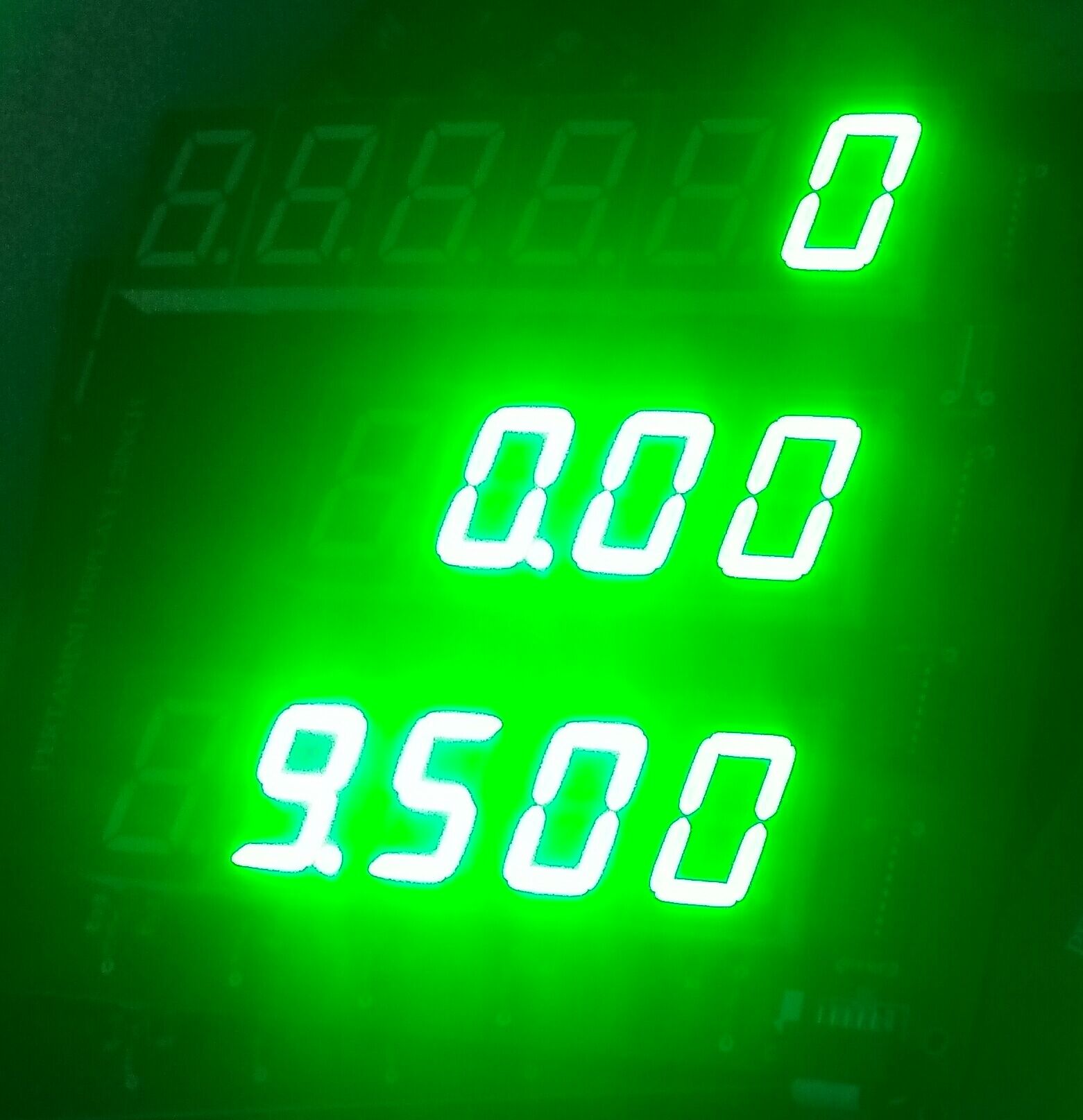 Display pertamini display pom mini layar angka mesin pertamini warna ...