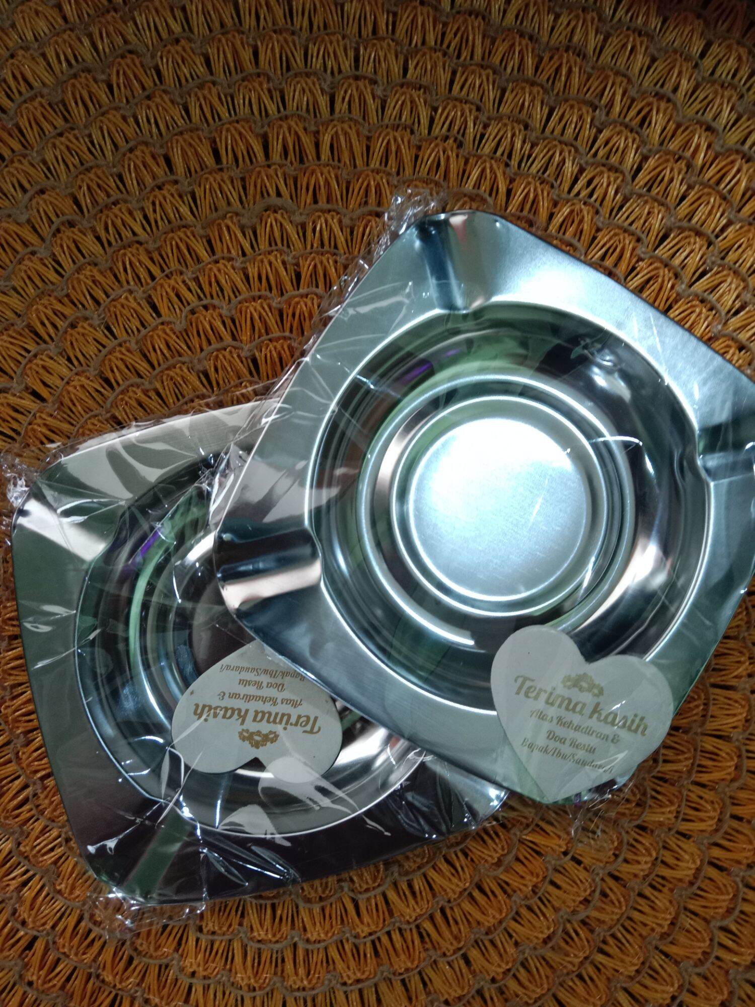 vania souvenir..souvenir Asbak Stainless 12 cm/Asbak Stainless Bulat ...