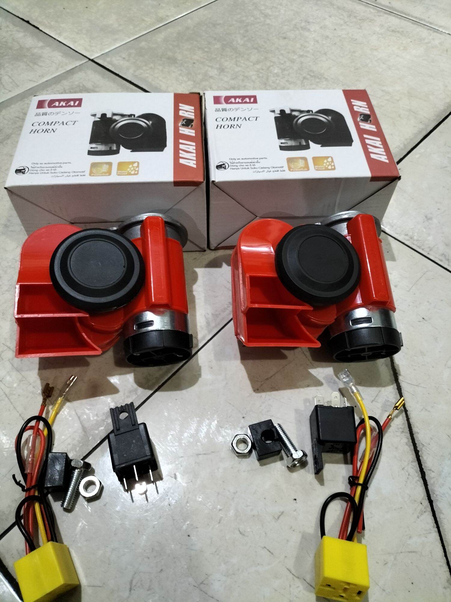 klakson kapal sudah paket sama relay baut soket tgl pasang 12v ...
