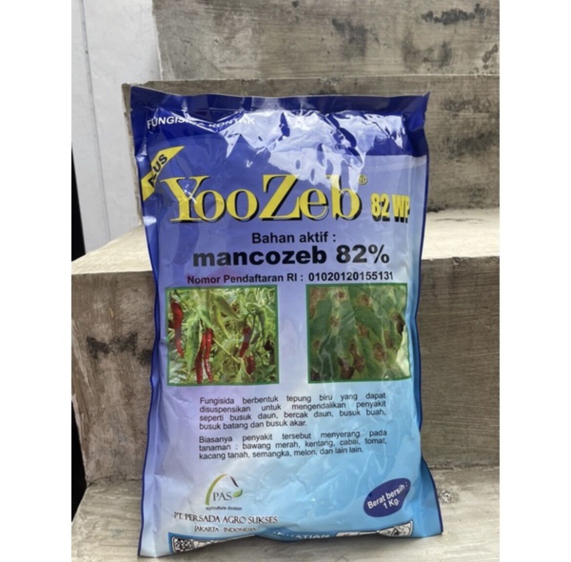 Yoozeb Blue 1kg Bahan aktif Mancozeb 82% FUNGISIDA | Lazada Indonesia