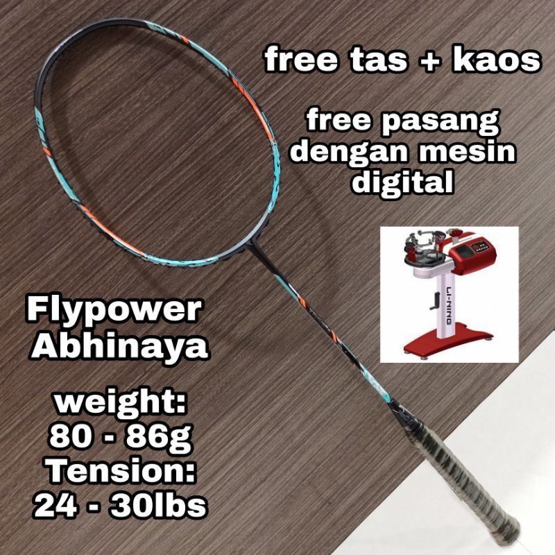 Raket Flypower Abhinaya Original Free Pasang Senar | Lazada Indonesia