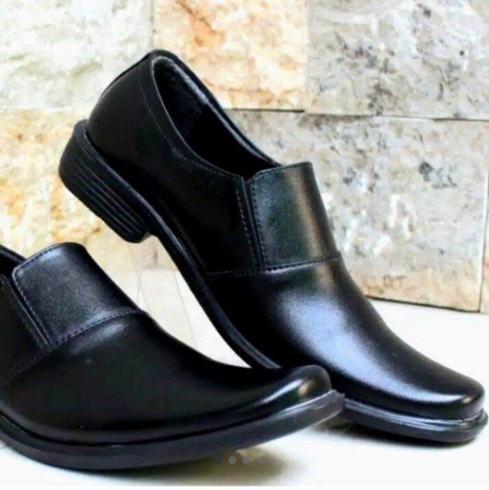 sepatu pantofel pria sepatu pantofel kerja pantofel Hitam pria | Lazada ...
