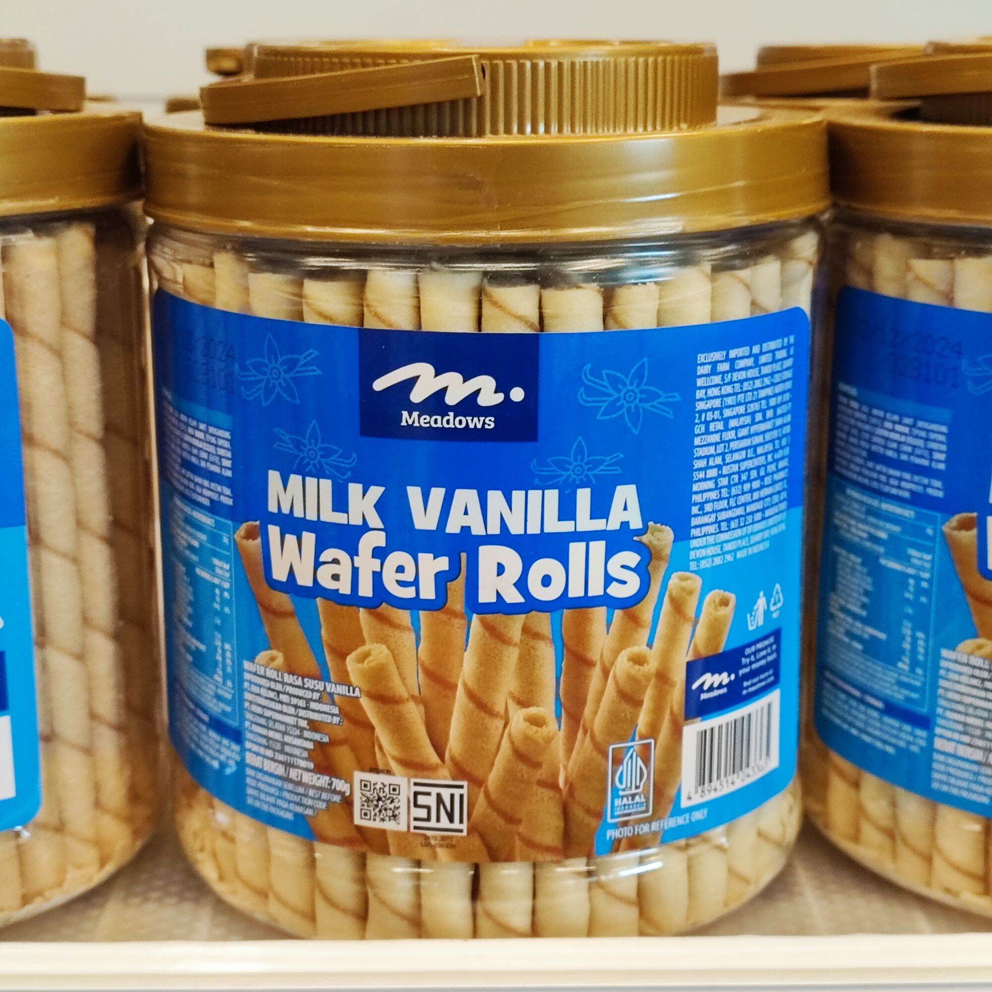 Wafer Rolls Rasa Coklat, Vanilla, Keju 700gr Meadows | Lazada Indonesia