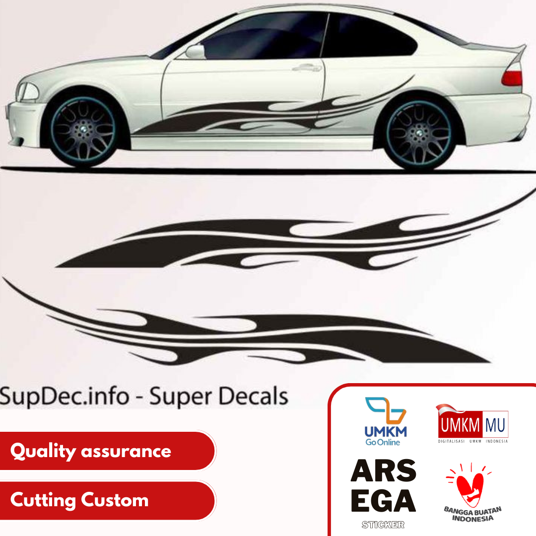 ARSEGA - V8 Cutting Sticker Sedan bisa All Body Mobil Kap Mobil Depan ...