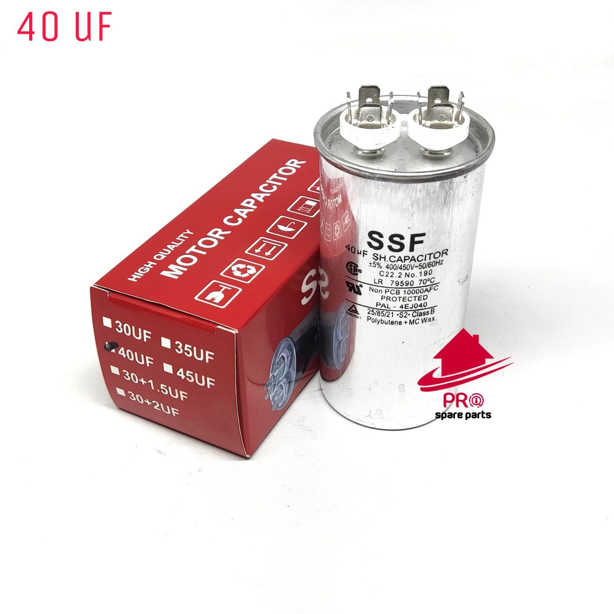 Kapasitor AC 40 UF - Capacitor Air Conditioner 40 Mikro/Micro | Lazada ...