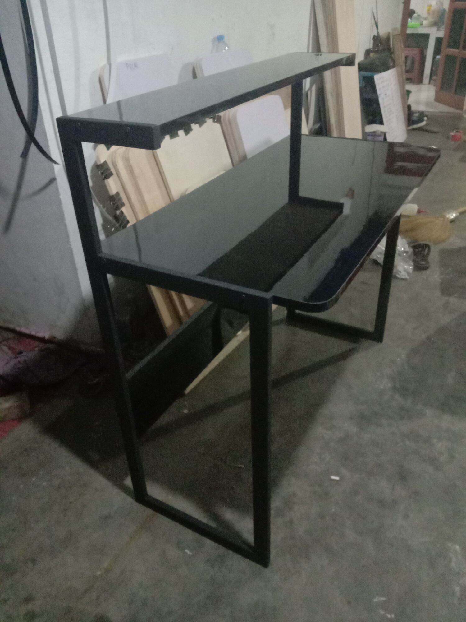 meja belajar kaki besi holo 50100 tinggi 75 putraeskaha meja HPL meja ...