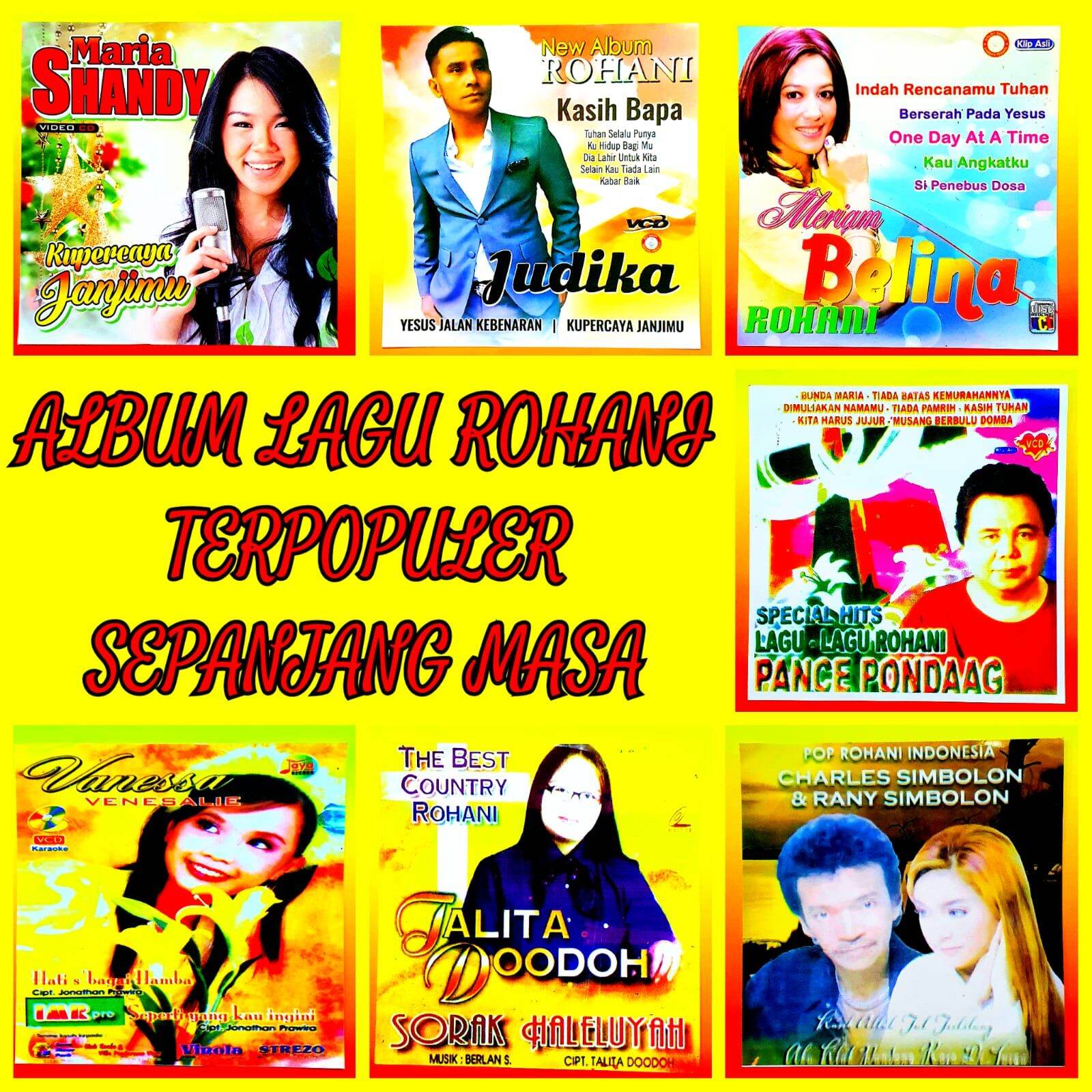 PAKET 7 KASET VCD VIDEO LAGU ROHANI TERBAIK TERLARIS-LAGU ROHANI TERLARIS-LAGU GEREJA TERLARIS ...