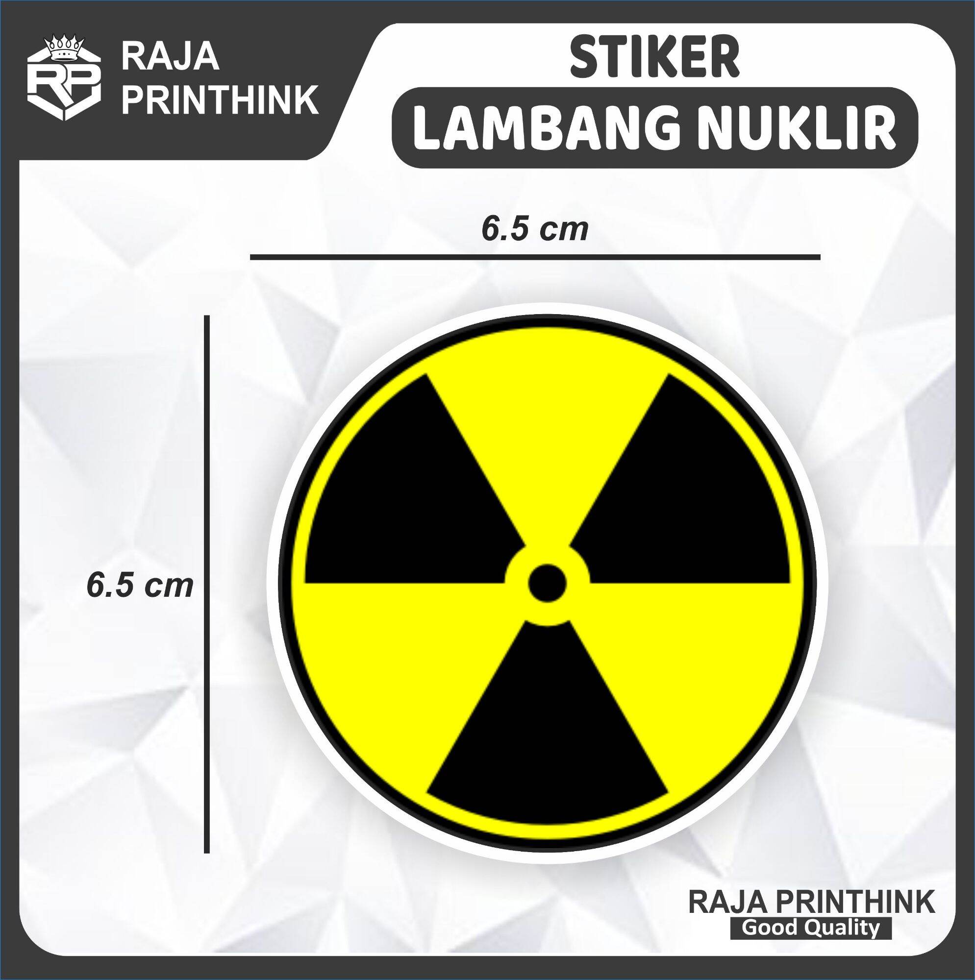 Sticker Stiker Nuklir Radioaktif / Lambang Nuklir | Lazada Indonesia
