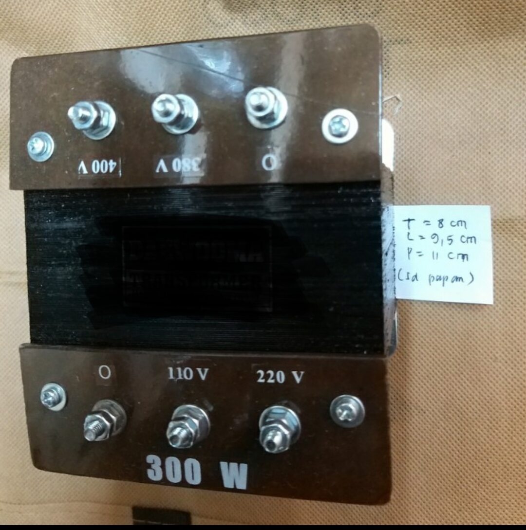 Trafo / Travo Step up step down Auto 300 wat 380/400 - 220/110 | Lazada ...