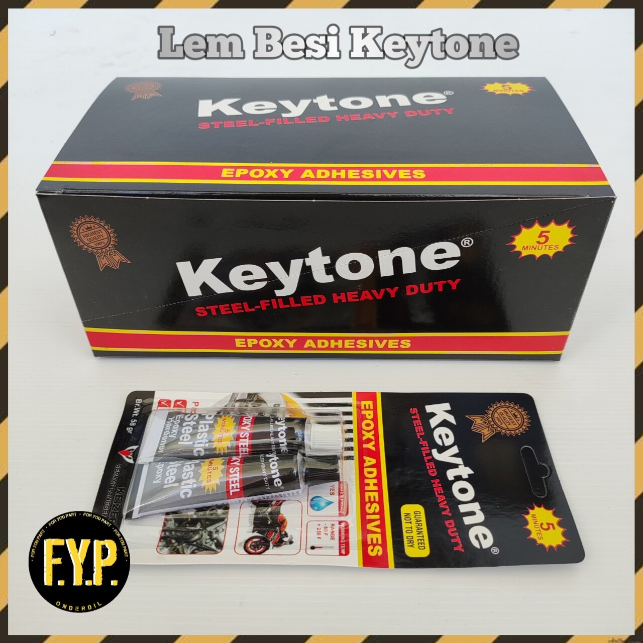 Keytone Lem Besi Epoxy Plastik Steel 5 Menit | Lazada Indonesia
