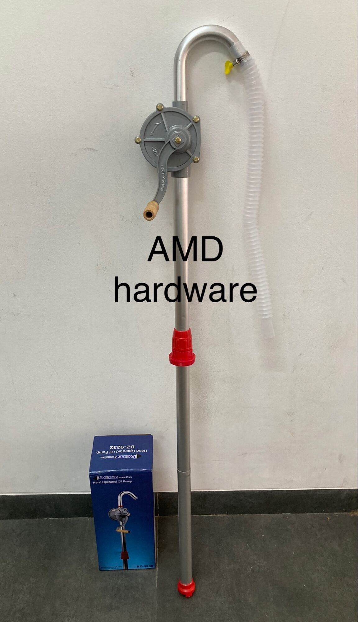 POMPA OLI TANGAN BENSIN MINYAK ALUMINIUM DRUM BESI HAND OIL PUMP ROTARY ...