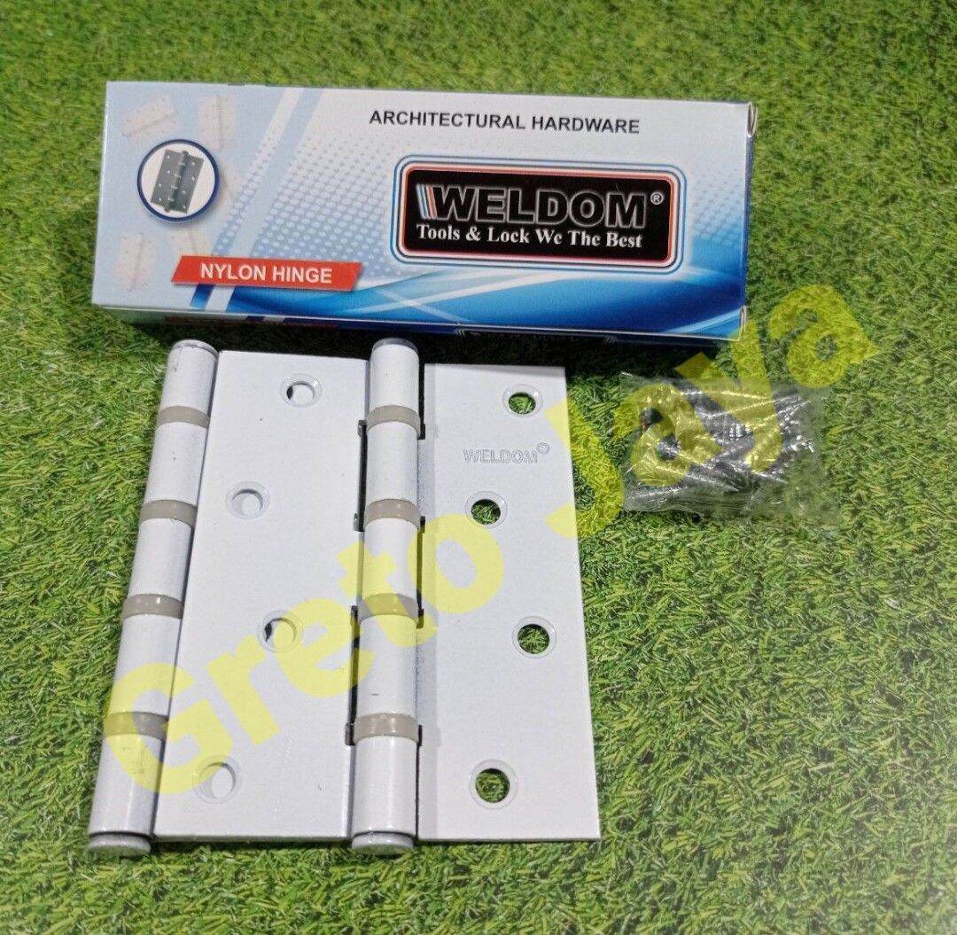 ( 4" ) Engsel Nylon WELDOM Pintu Jendela Kupu Kupu 4 inch in inc Hinge Nilon Hinges Window ...