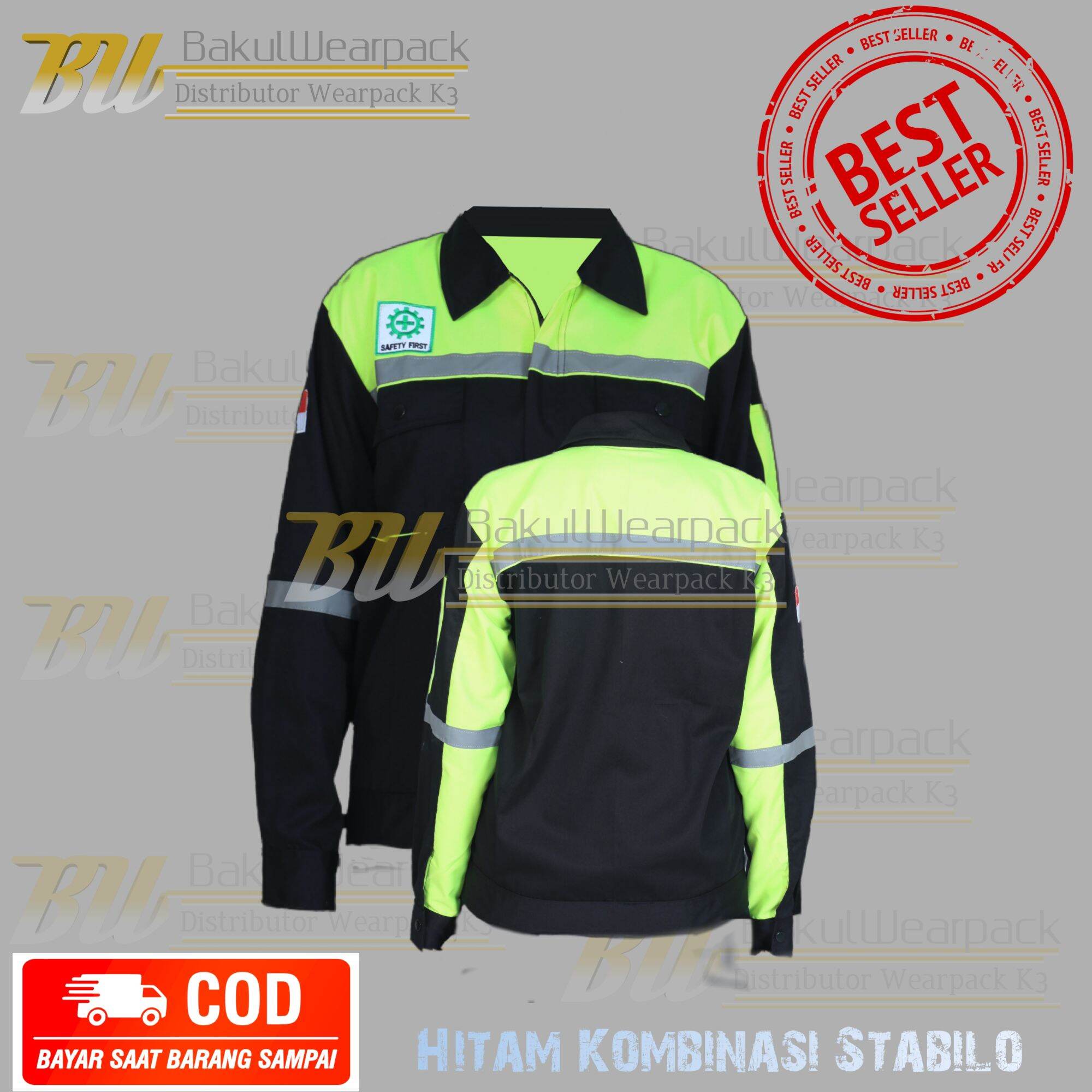 Wearpack Safety Atasan / Kemeja Safety Atasan / Baju Kerja Lapangan ...